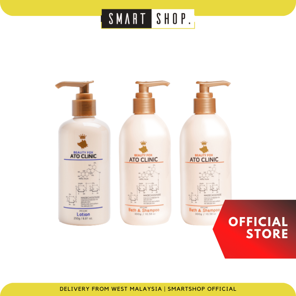 Beauty Fox Atoclinic Body & Hair Care Set Hydrating Centella Asiatica ...