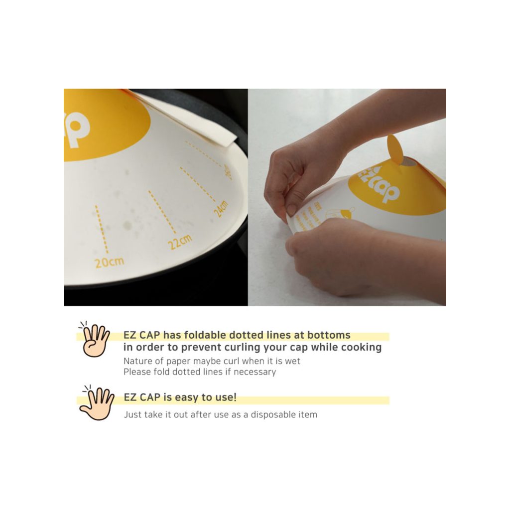 EZ Cap Adjustable Frypan Paper Lid Kitchenware | SMARTSHOP